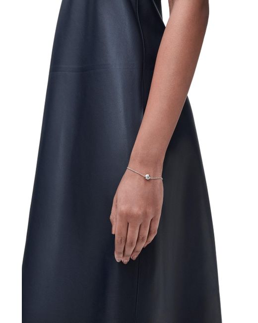 Loewe Luxury Pebble Bracelet In Sterling Silver in White | Lyst