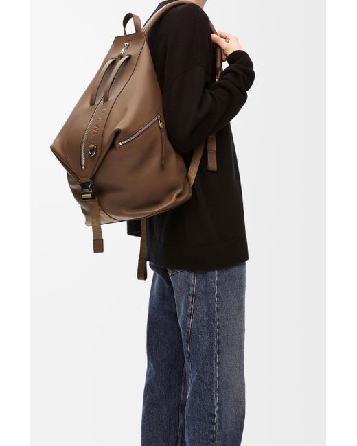 Loewe Luxury Convertible Backpack In Classic Calfskin in Blue for Men ...