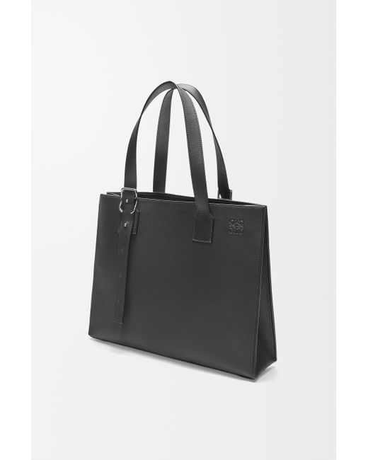 Loewe Buckle Horizontal Tote in Black for Men | Lyst