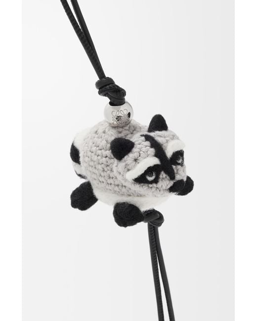 Loewe Raccoon Charm in Gray | Lyst