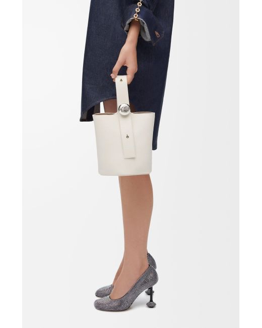 Loewe Mini Pebble Bucket Bag in Blue | Lyst