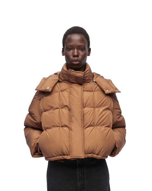 Loewe Luxury Puffer Jacket In Nylon in Brown | Lyst UK
