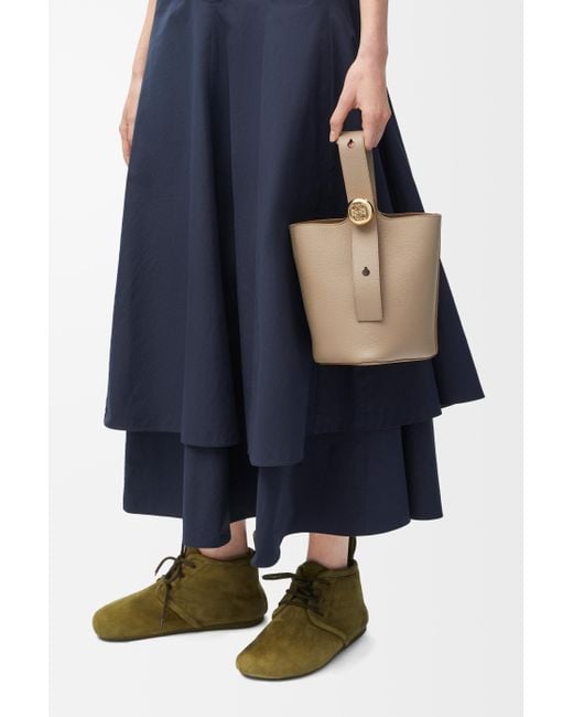 Loewe Mini Pebble Bucket Bag in Blue | Lyst