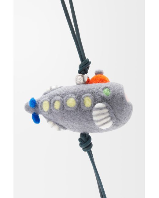 Loewe Luxury Submarine Charm In Felt And Calfskin in Gray | Lyst