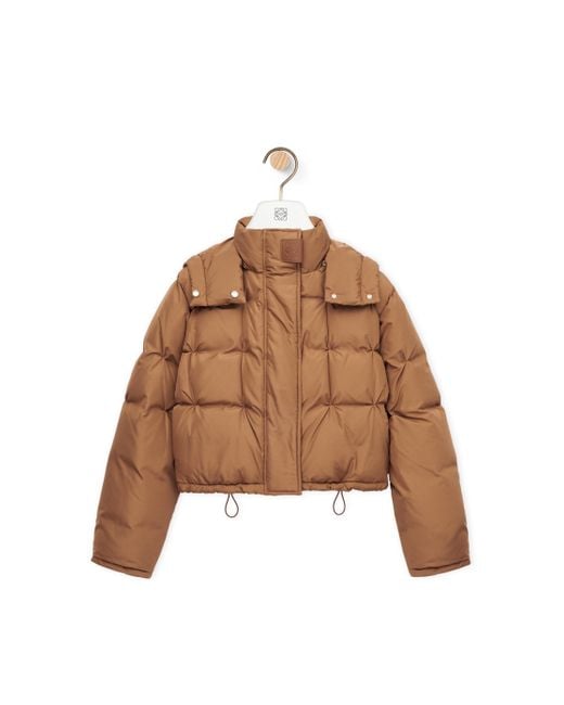 Loewe Luxury Puffer Jacket In Nylon in Brown | Lyst UK