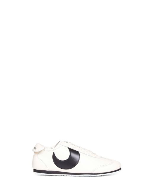 Marine Serre Matte Leather Ms Astra Sneakers in White | Lyst