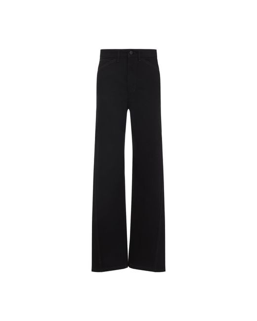 Lemaire Twisted Cotton Pants in Black | Lyst