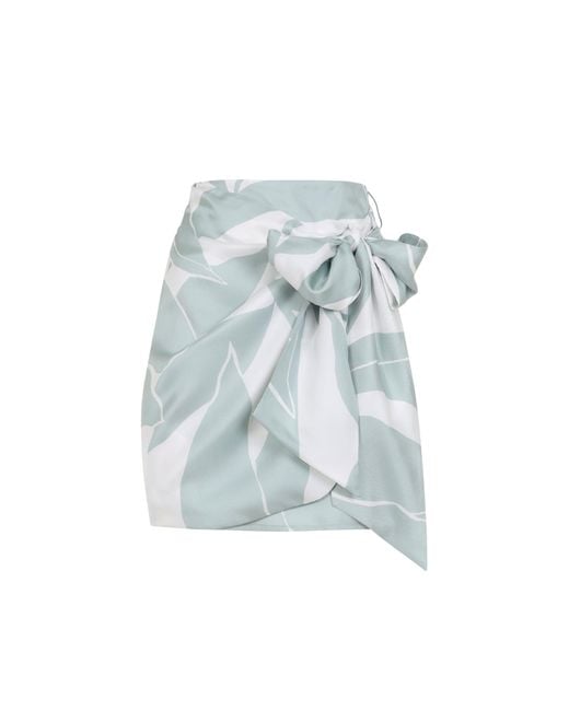 Max Mara Strano Mini Skirt in Blue | Lyst