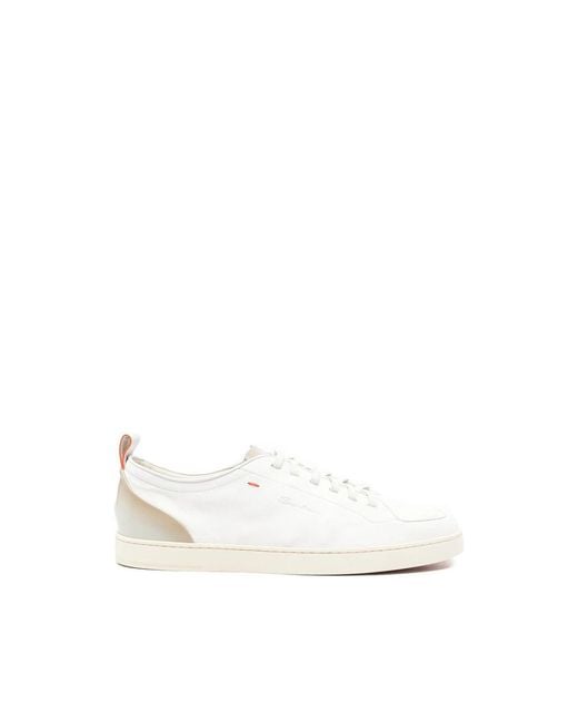 Santoni Sneakers in White for Men | Lyst
