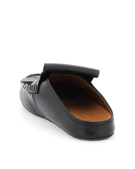 Marni Leather Clogs With Bangs And Piercings in Black for Men | Lyst