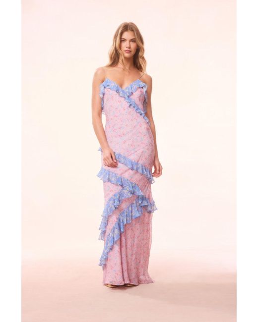 LoveShackFancy Rialto Re-Edition Floral Maxi Dress For in Pink | Lyst
