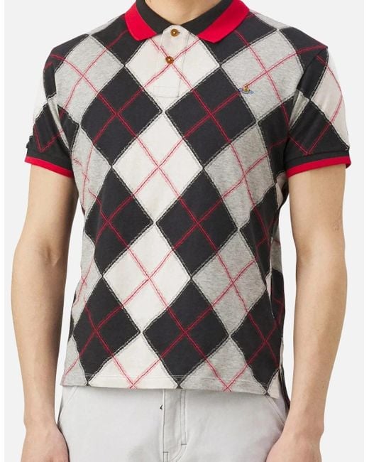 Vivienne Westwood Chequered Colour Classic Argyle Polo Shirt for Men ...