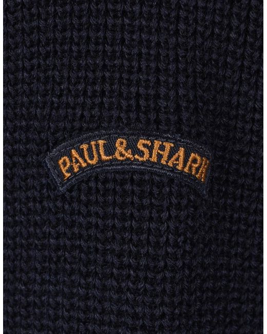 Paul & Shark Half Zip Knitwear in Blue for Men | Lyst UK