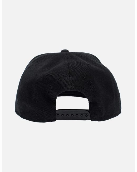 DSquared² Monotone Embossed Logo Cap in Black for Men | Lyst UK