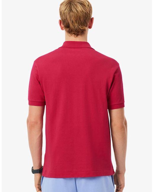Lacoste Classic Fit L.12.12 Original Polo Shirt in Red for Men | Lyst UK
