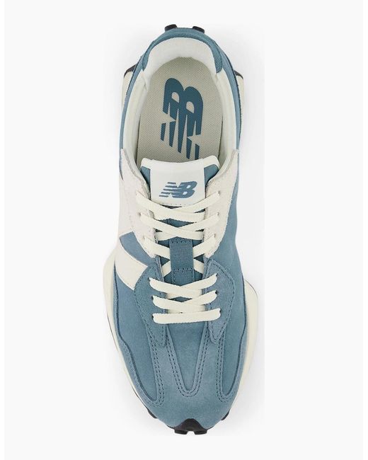 New Balance 327 Trainer Salt Water/Sea Salt in Blue for Men | Lyst UK