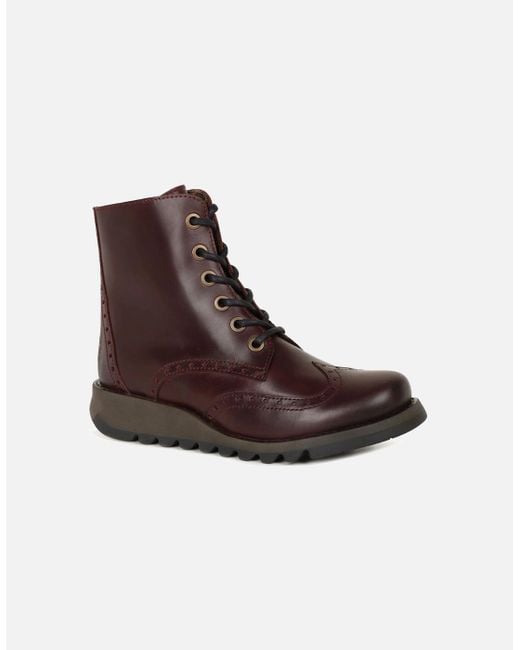 Fly London Sarl Biker Boots in Brown | Lyst UK
