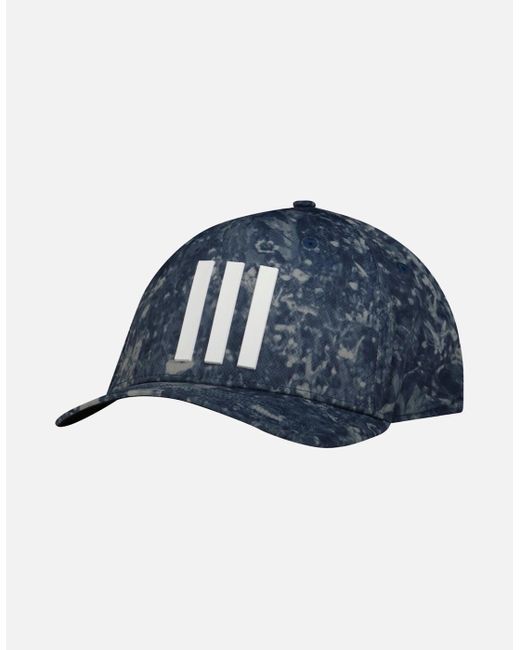adidas Tour 3 Stripe Print Golf Cap Camo in Blue for Men | Lyst UK