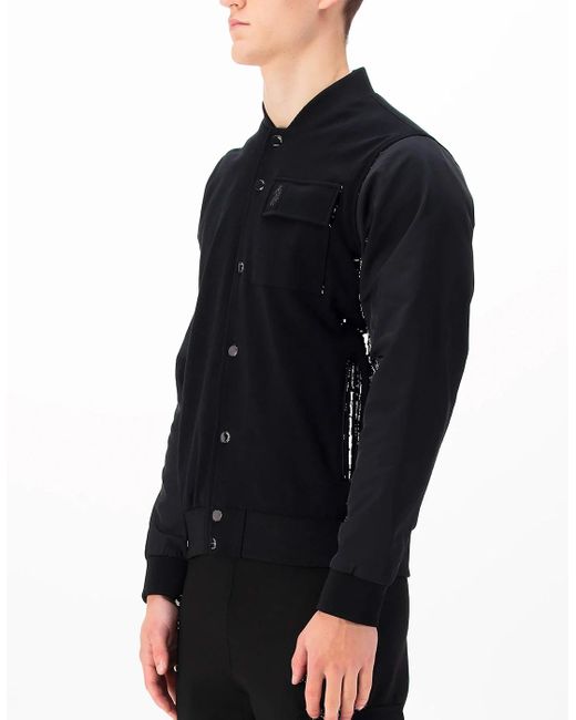 Luke 1977 Chief Felt Badge Bomber Jacket in Black for Men | Lyst UK