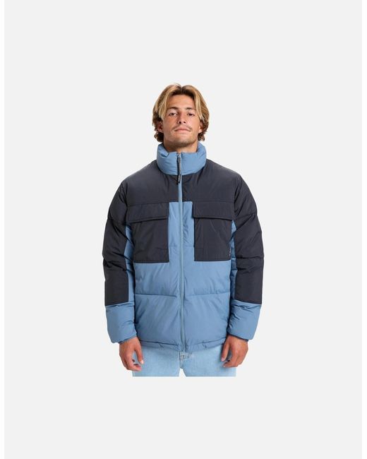 Quiksilver Stay Puff Waterproof Padded Jacket in Blue for Men | Lyst UK