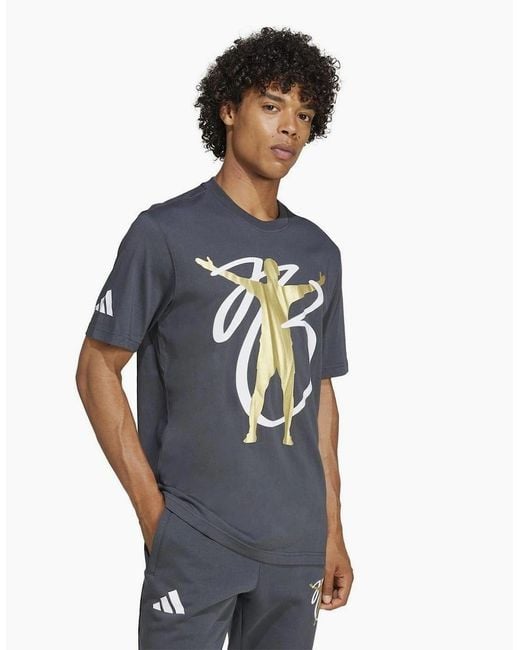 adidas Jude Bellingham T-Shirt in Blue for Men | Lyst UK