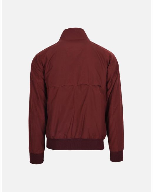 Baracuta G9 Harrington Jacket Burgundy in Red for Men | Lyst UK