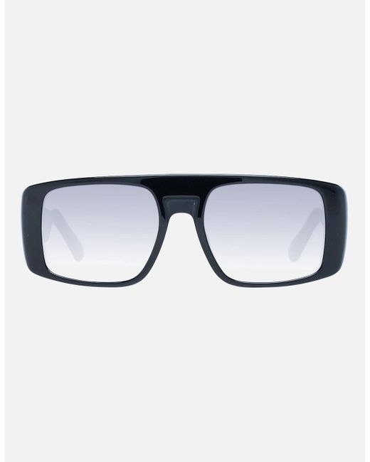 Gcds Rectangle Sunglasses With Gradient & Mirrored Lenses in Blue | Lyst UK