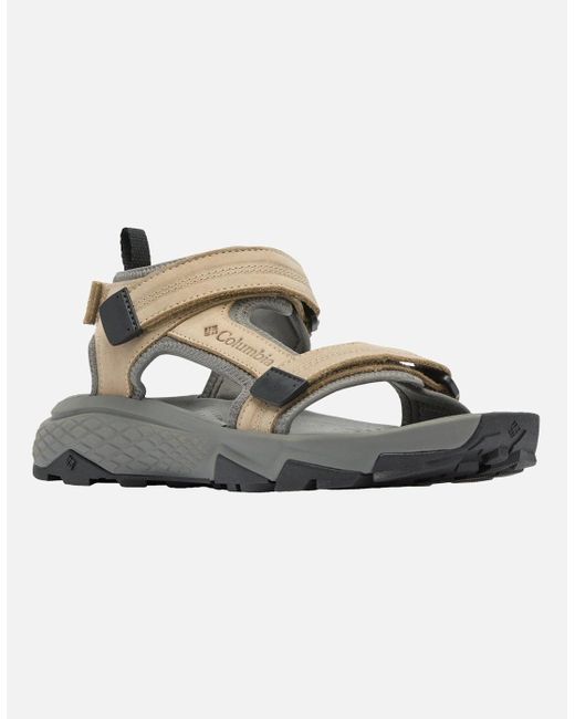 Columbia Peakfreak Rush Leather Oxford Tan/Quarry Sandals in Metallic ...