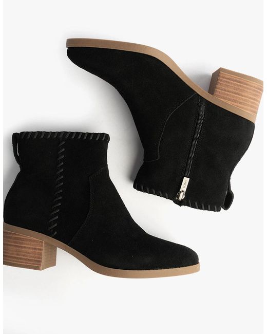 TOMS Delilah Ankle Boots in Black | Lyst UK