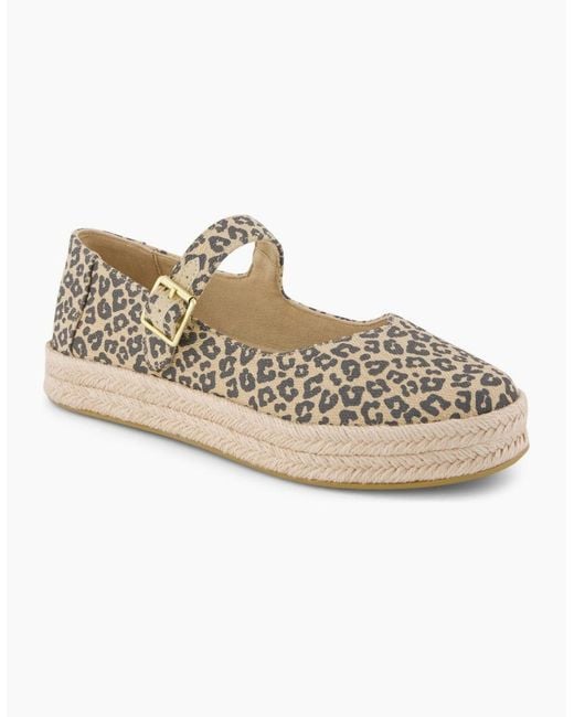 TOMS Carolina Mary Jane Shoes in Natural | Lyst UK