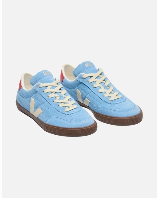 Veja Panenka Suede Trainer Aqua/Pierre/Bark in Blue for Men | Lyst UK