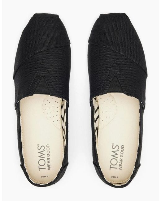 TOMS Alpargata Slip On Shoes in Black for Men | Lyst UK