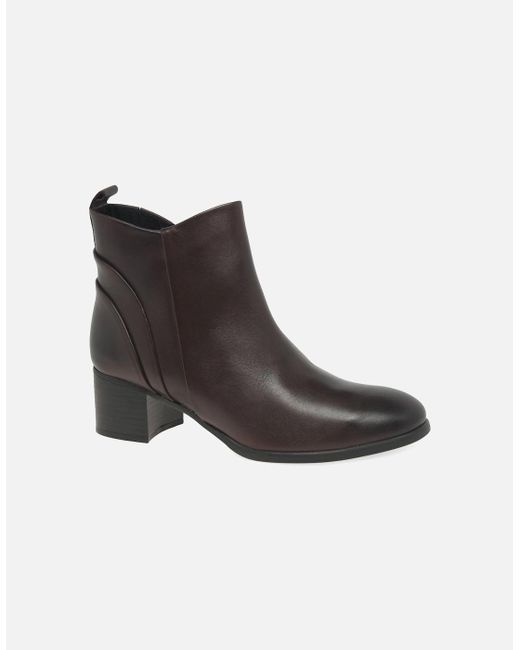 Marco Tozzi Luna Ankle Boots in Brown | Lyst UK