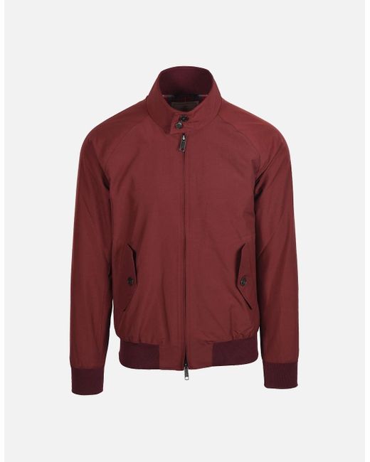 Baracuta G9 Harrington Jacket Burgundy in Red for Men | Lyst UK