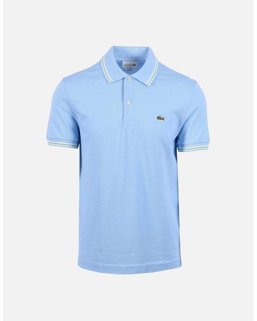 Lacoste Tipped Polo Overview in Blue for Men | Lyst UK