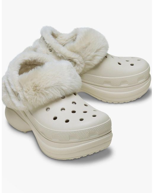 Crocs™ Bae Lined Clogs Stucco in Natural | Lyst UK