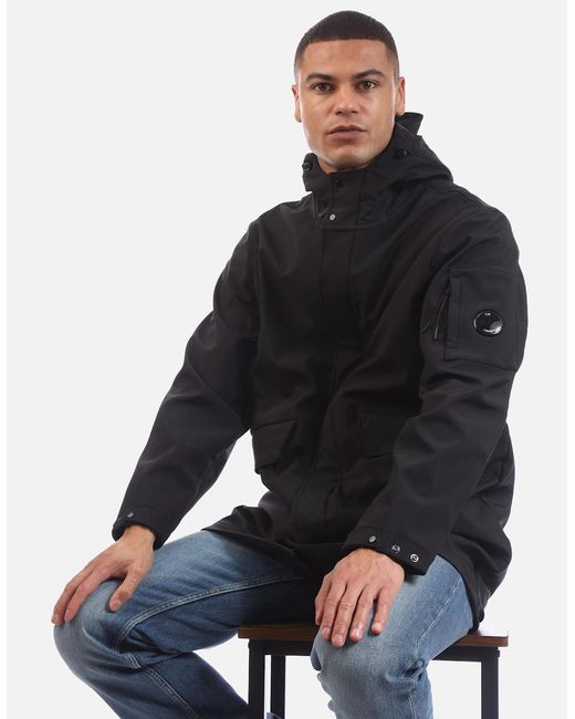 C.P. Company Shell-R Hooded Parka Jacket in Black for Men | Lyst UK
