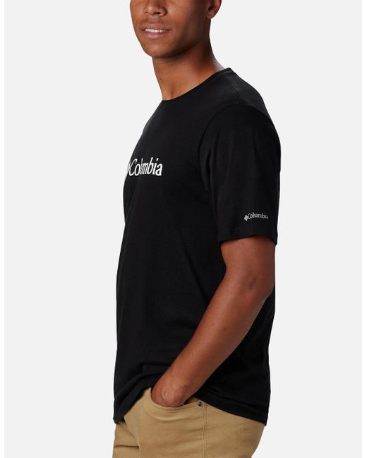 Columbia Basic Chest Logo T-Shirt in Black | Lyst UK