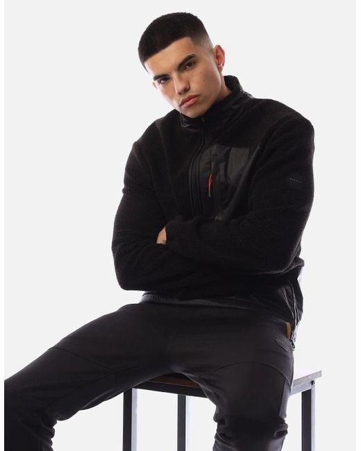 Cruyff Retina Half-Zip Fleece in Black for Men | Lyst UK