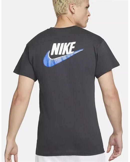 Nike Triple Swoosh T-Shirt in Blue for Men | Lyst UK