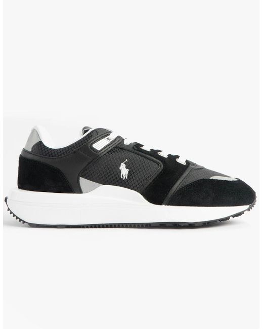 Polo Ralph Lauren Train 89 V2 Suede Panelled Trainer in Grey for Men ...