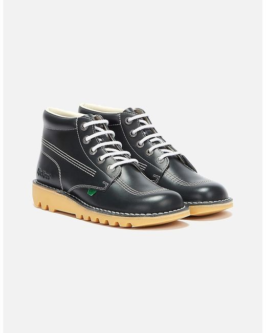 Kickers Kick Hi Core Leather /Natural Boots in Blue for Men | Lyst UK