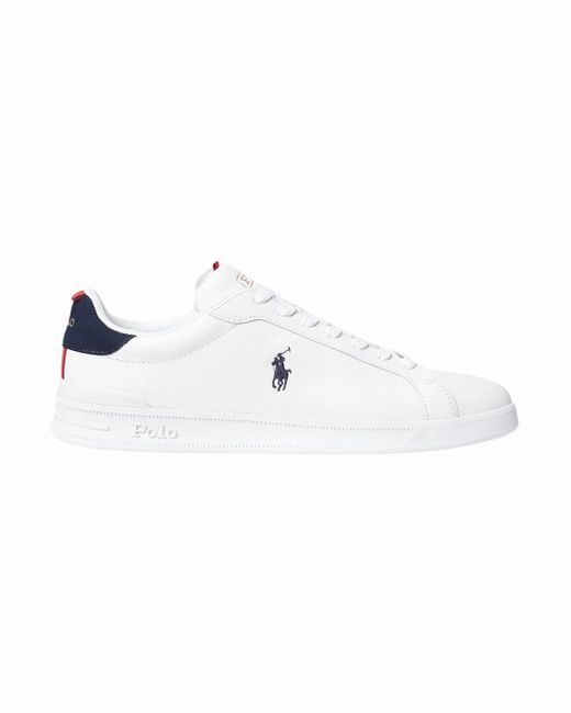 Polo Ralph Lauren Hrt Ct Ii Trainers 003 in White for Men | Lyst UK