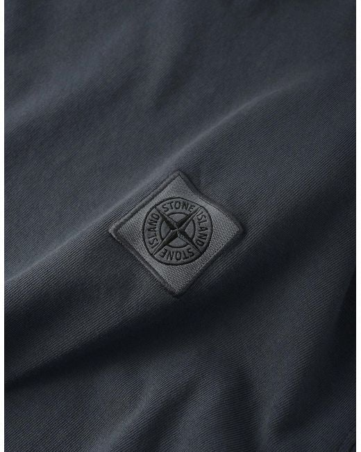Stone Island Patch Logo 2100030 T Shirt in Blue for Men | Lyst UK