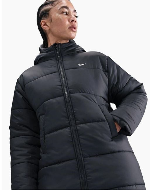 Nike Classic Puffer Therma Fit Loose Parka in Blue | Lyst UK