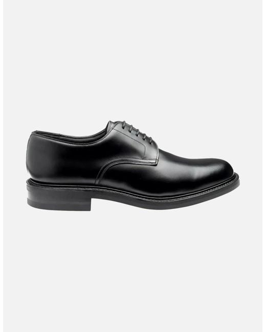 Loake Barbican Derby Shoe in Black for Men | Lyst UK