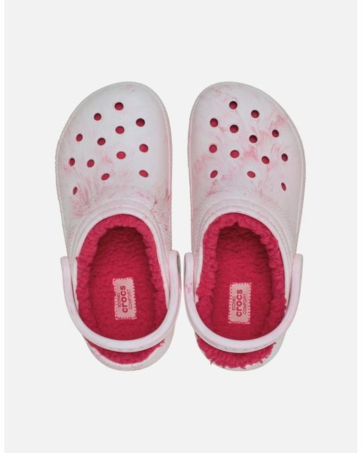 Crocs™ Classic Lined Clog Thermoplastic Powder Clogs in Pink | Lyst UK