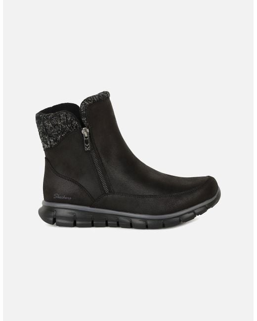 Skechers Synergy Lovely Collab Boots in Black | Lyst UK