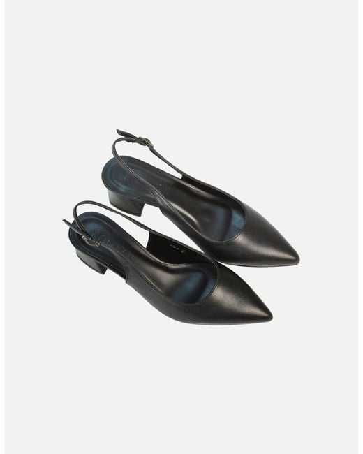 XY London Ladies Becky Sling Back Court Shoes in Black | Lyst UK