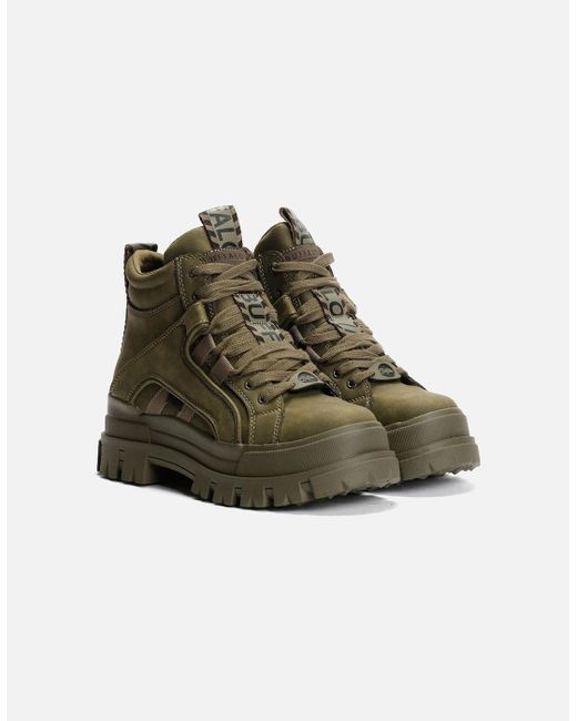 Buffalo Aspha Nc Mid Khaki Boots in Green | Lyst UK